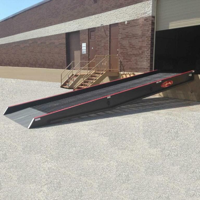 Dock To Ground Loading Dock Ramp | Steel Dock Ramps